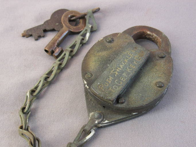 Western Union telephone company padlock - Aug 28, 2022 | POMPEO ...