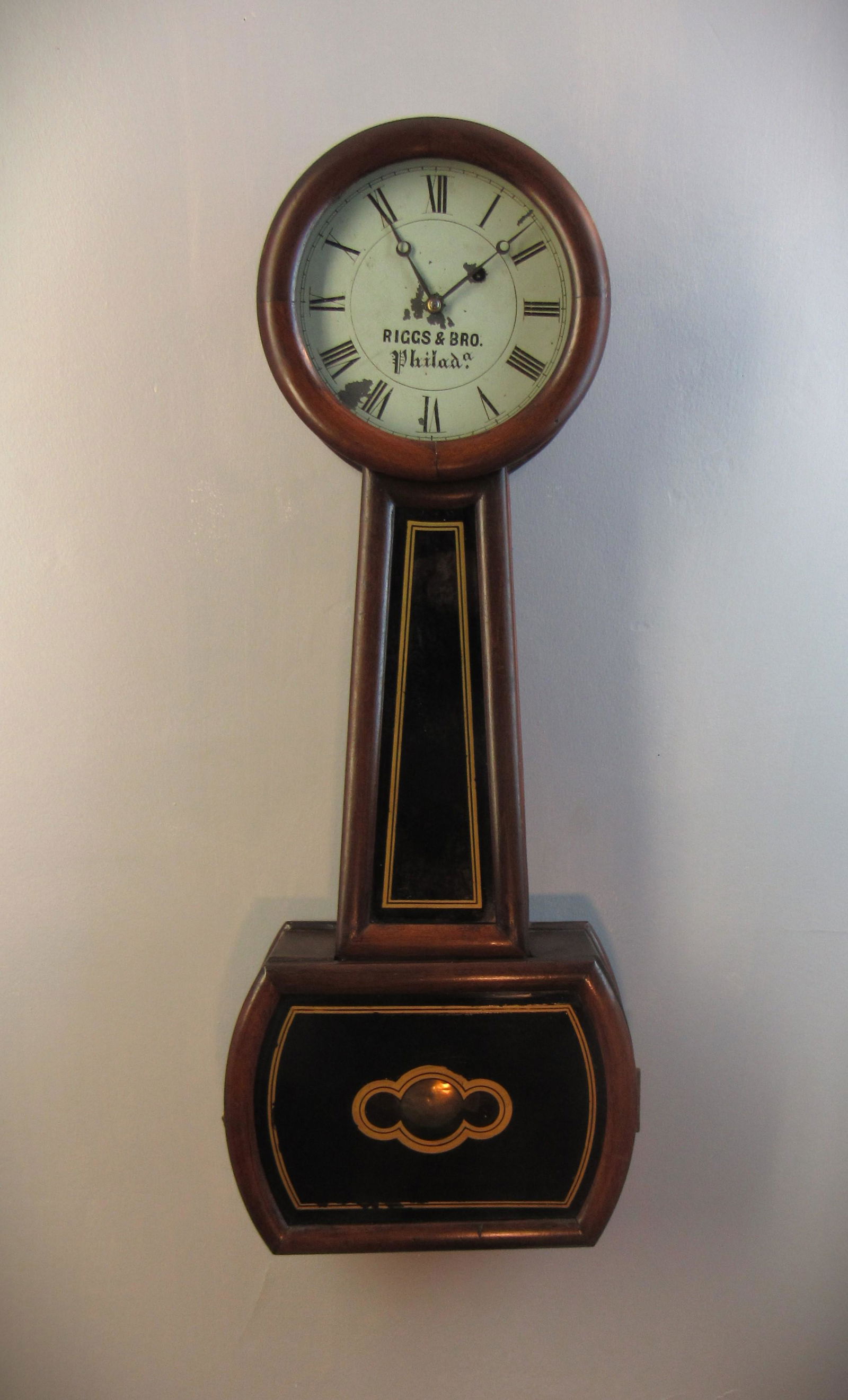 Riggs And Bro. Of Philadelphia Banjo Clock