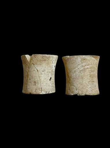 Pre-Columbian Mayan Shell Ear Spools, Pair (#0099) on Nov 17, 2022 ...