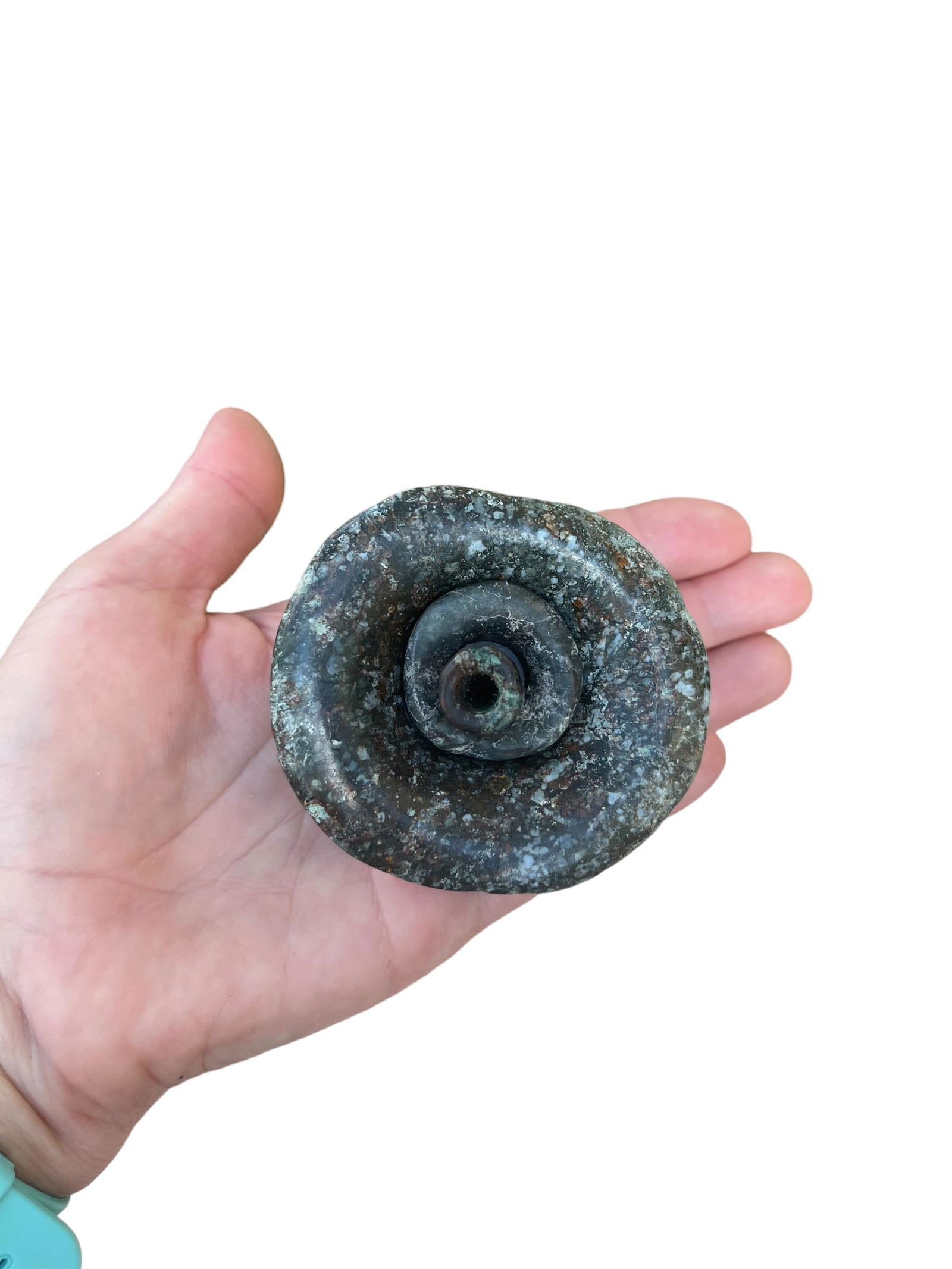 Pre Columbian Jade Ear Spool Assembly, 3 Piece