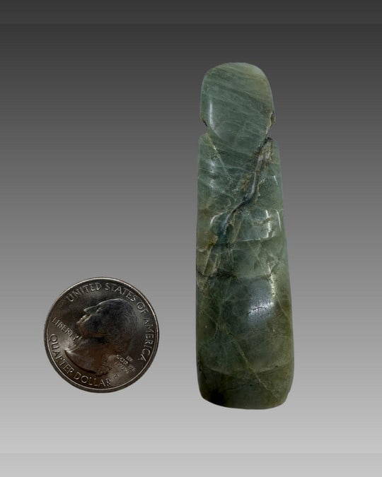 Precolumbian Jadeite Axe God Pendant, Costa Rica Auction