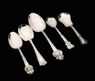 Meka Denmark Sterling & Enamel Spoons (6) - Mar 25, 2012 | Bruce Kodner ...