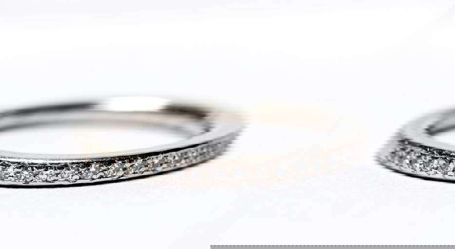 A Scott Kay Palladium Diamond Band