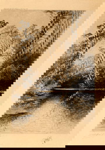 Julian Rix (1851 1903) Sunlit Pond, 1869