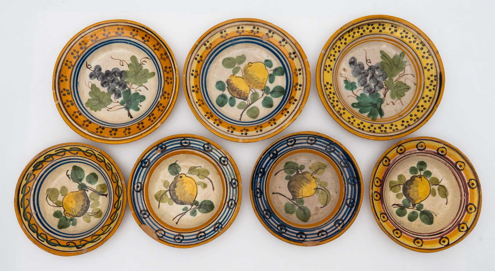 A Group Of Fifteen Antique Italian And Spanish Majolica Plates Auction