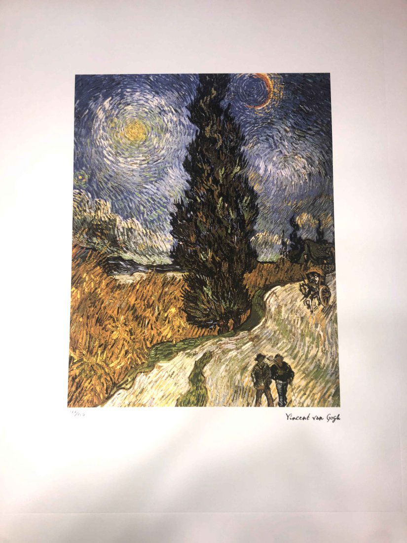 Vincent Van Gogh Lithograph Cm 50x70 Spadem Edition With Certificate