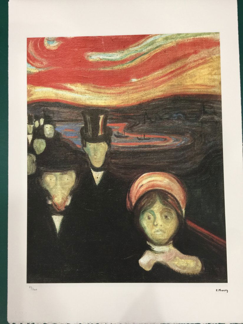 Edvard Munch - lithograph 50x70 cm certified TREC edition (#0370) on ...
