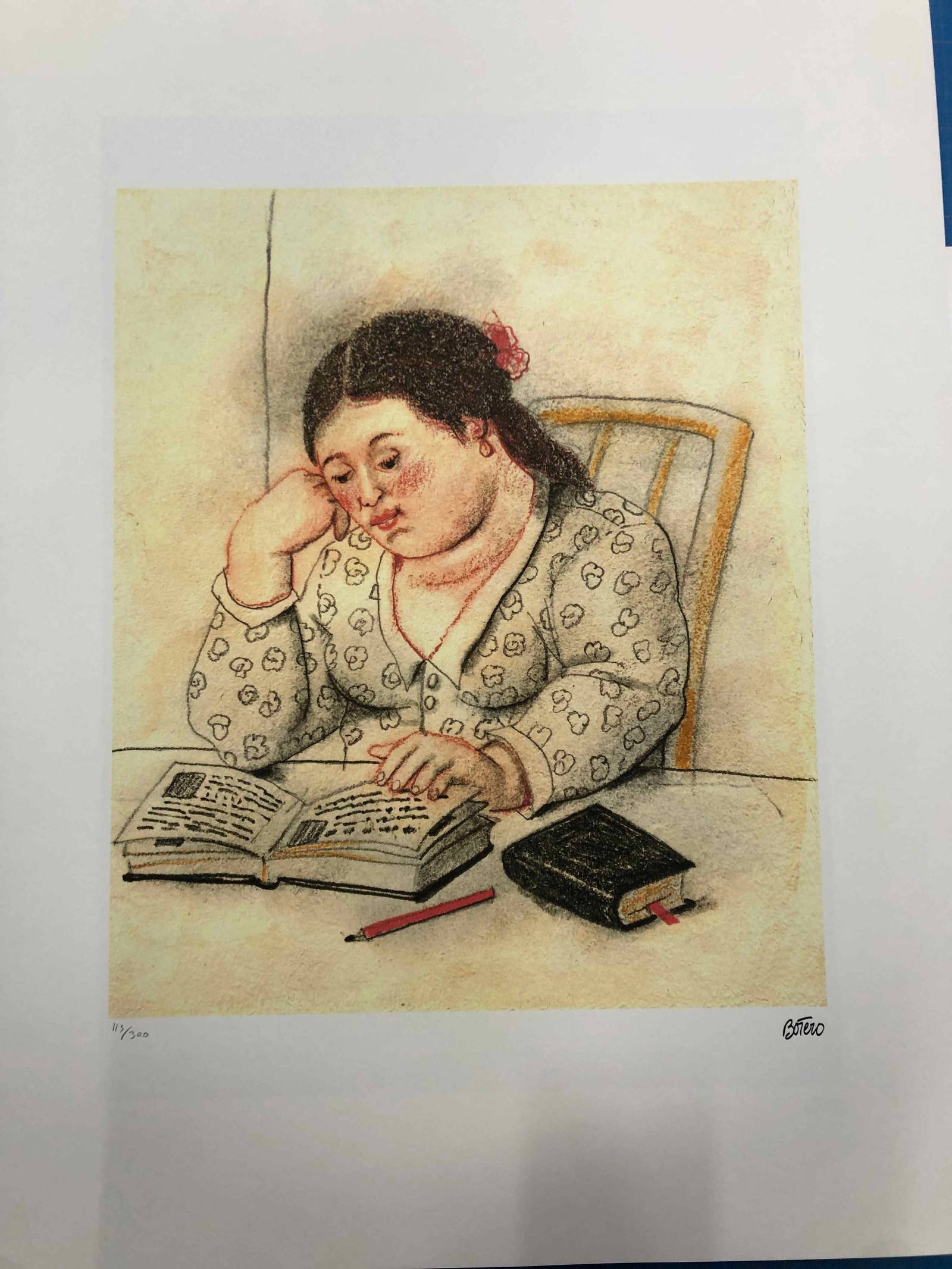 Fernando Botero 50x65 Cm Offset Lithograph Auction