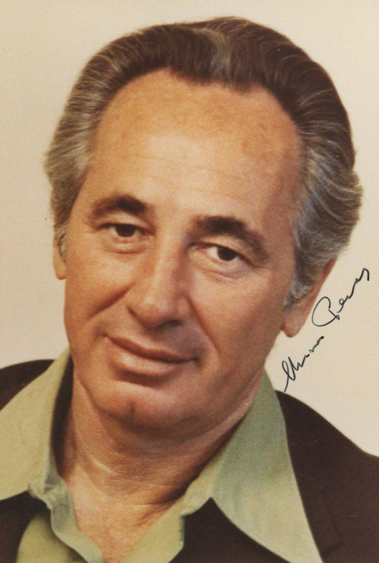Shimon Peres Prime Minister Of Israel Autographed 4 X 6" Photograph