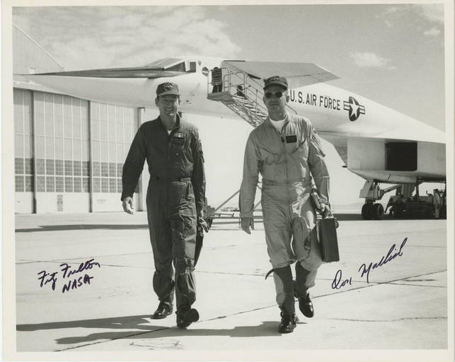 Don Mallick & Fitz Fulton Nasa Dryden Pilot S Autographed 8 X 10 ...