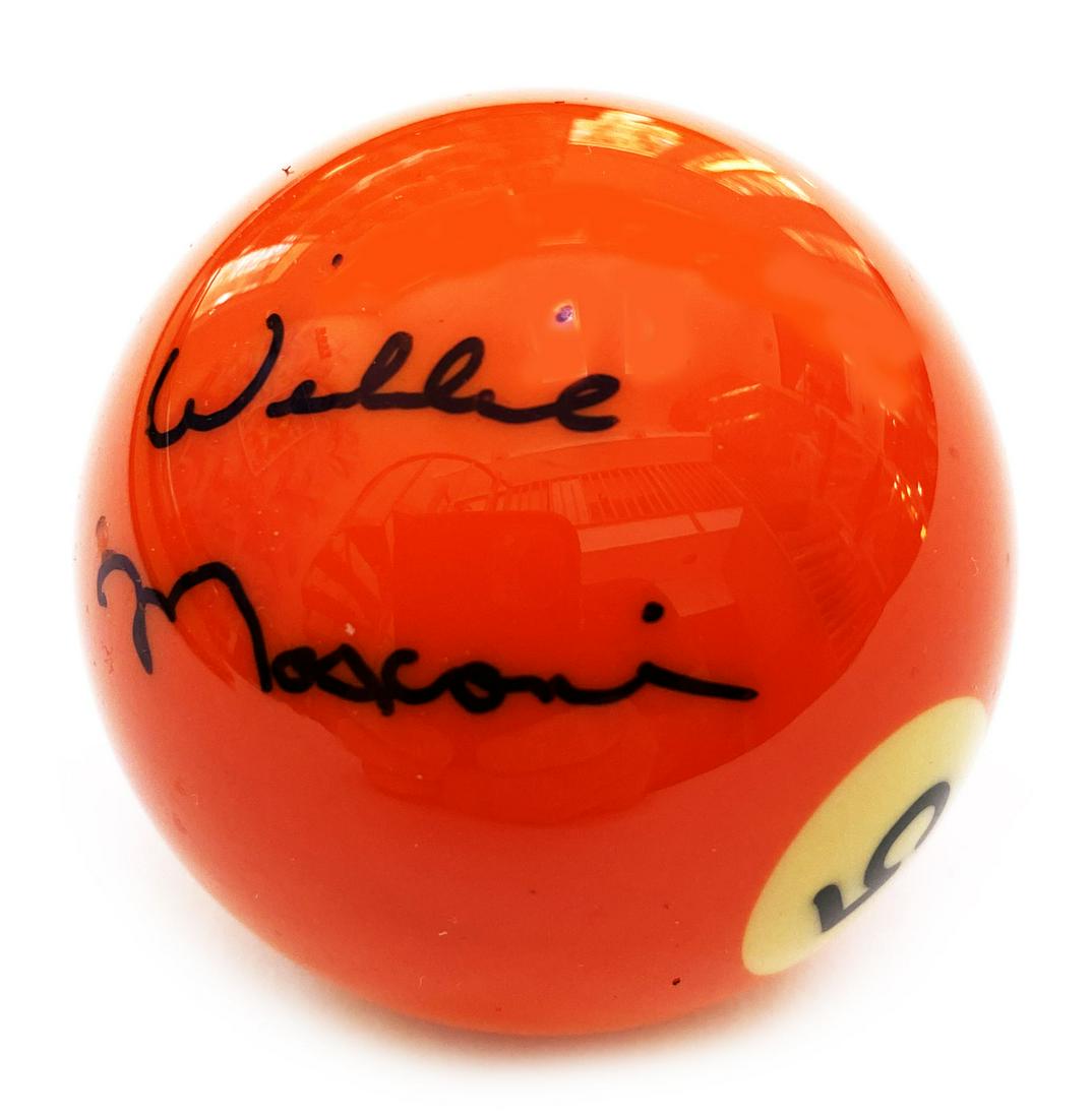 Willie Mosconi - Billiards Legend - Autographed "5" Ball Auction