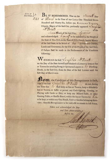 Richard Varick "the Forgotten Founding Father" & Nyc Mayor Autographed ...