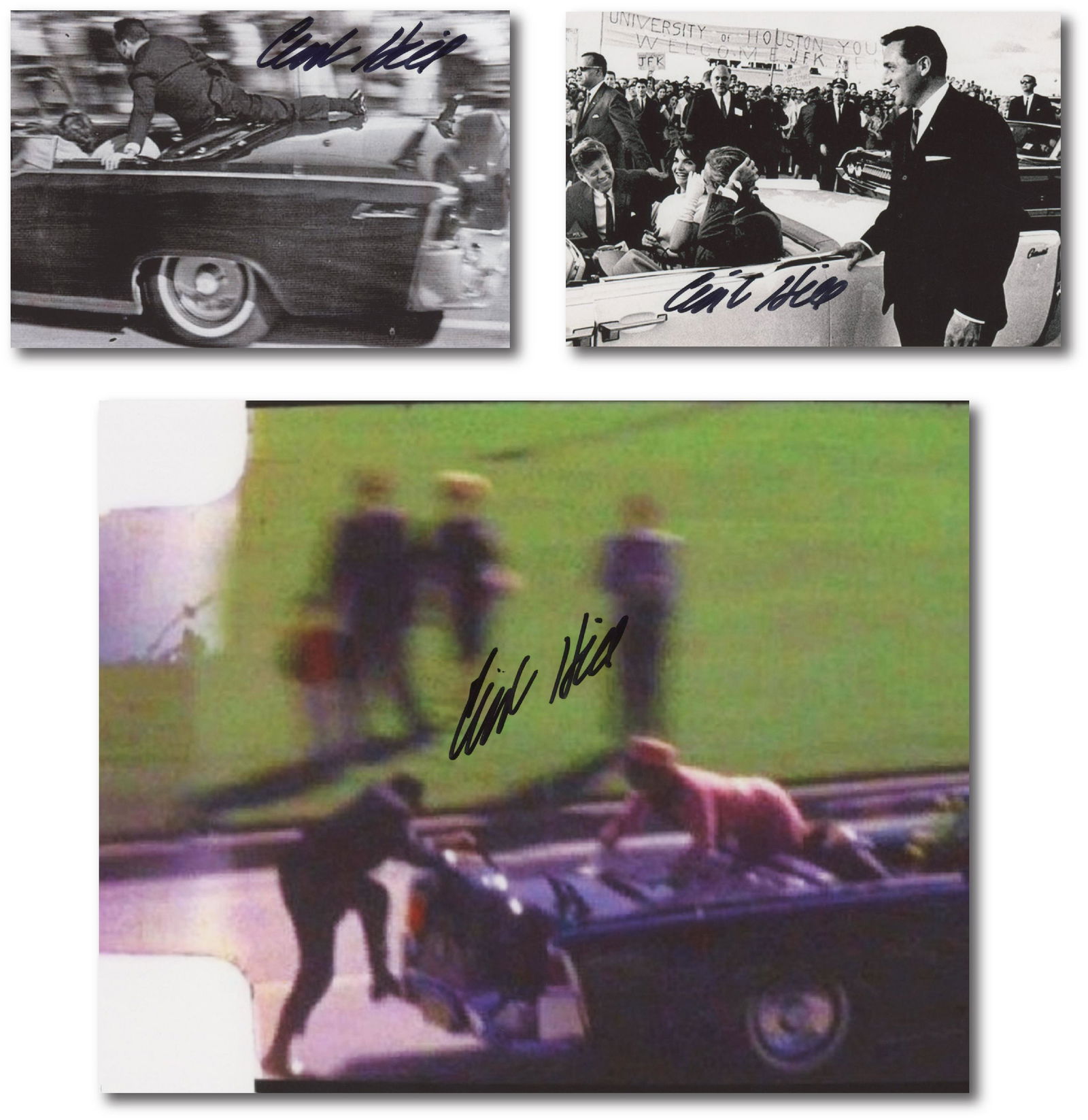 Clint Hill - Jkf Assassination Secret Service - Collection Of 3 ...