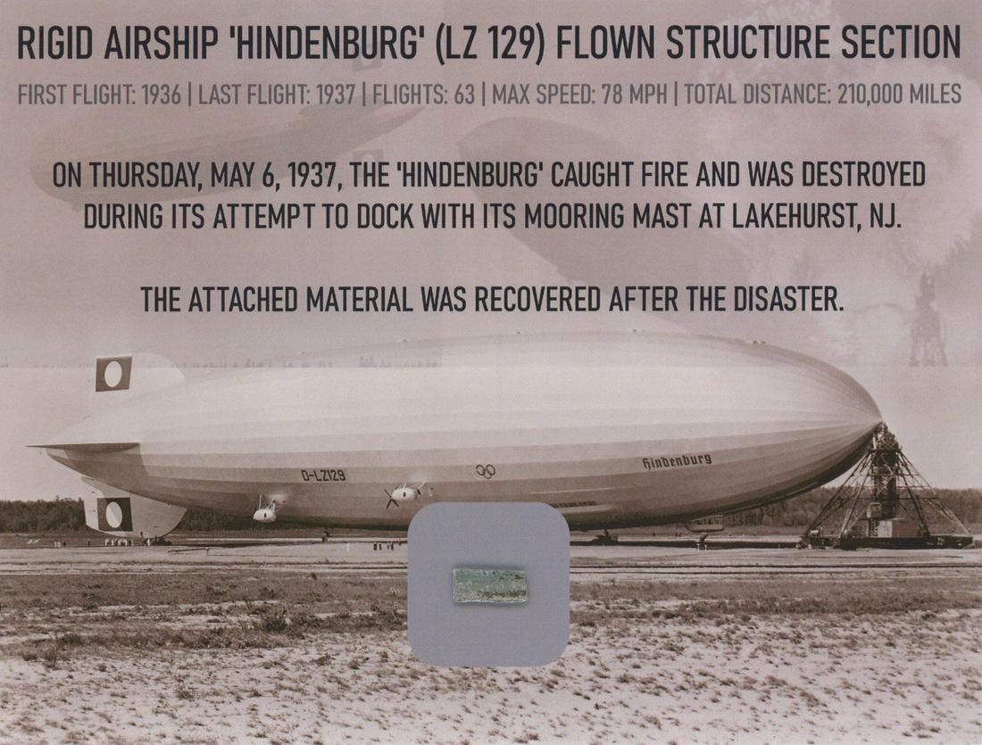 Hindenburg Flight Flown Structure Section Artifact Recovered After The ...