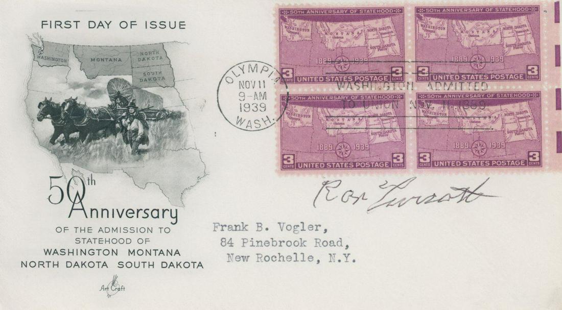 Ron Turcotte - Secretariat Jockey, Triple Crown - Autographed First Day ...