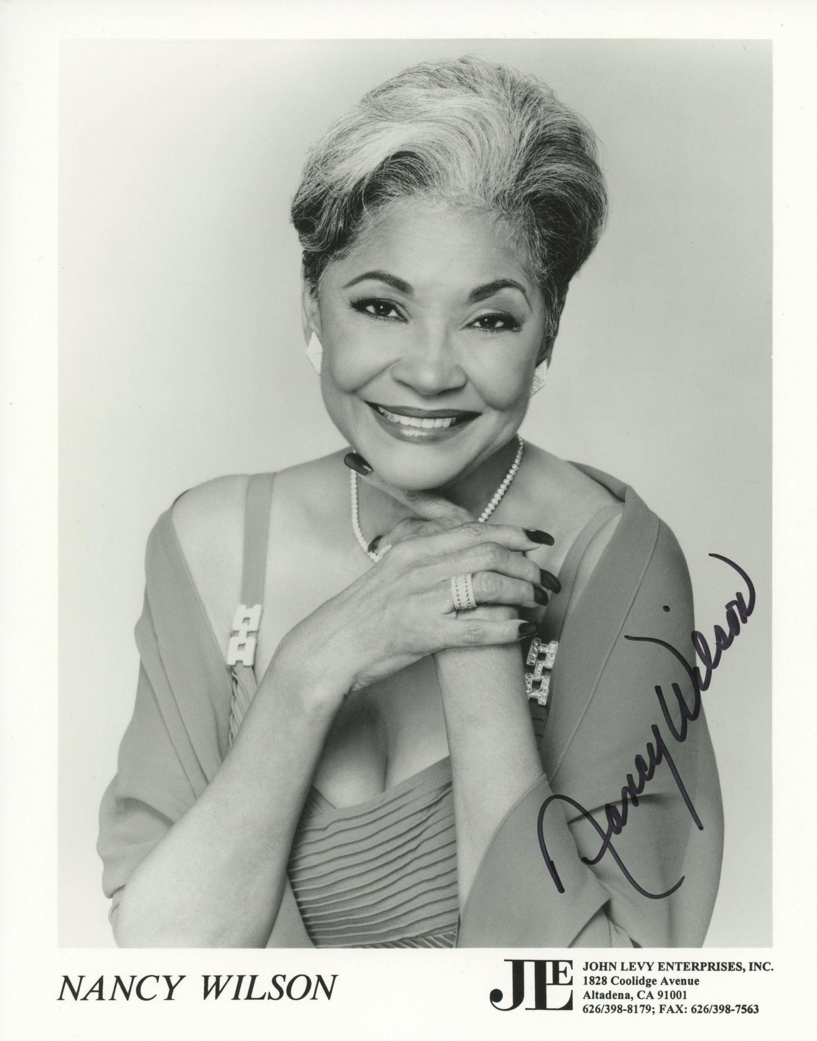 Nancy Wilson - Classic Jazz Singer - Autographed 8 X 10" Photograph Auction