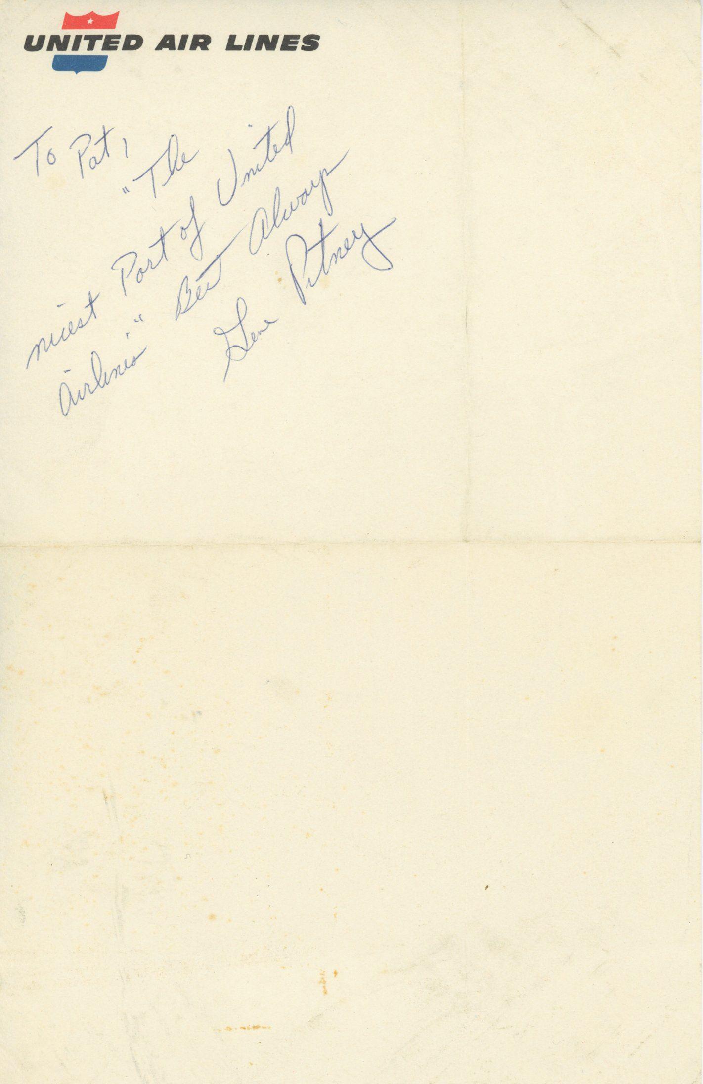 Gene Pitney - American Singer-songwriter & Musician - Autographed ...