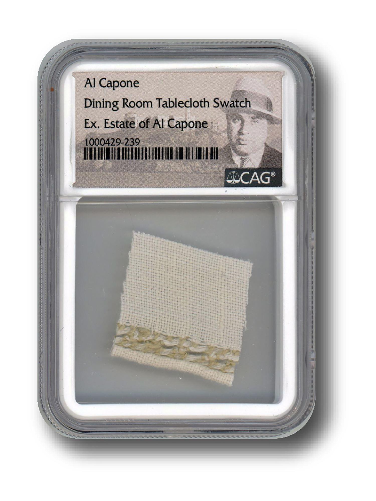 Al Capone - American Mobster - Personally Owned Tablecloth Artifact ...