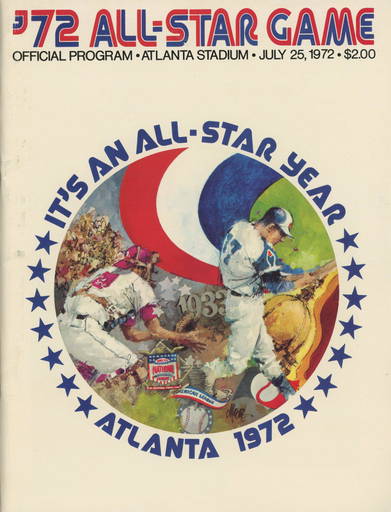 1972 Mlb All Star Game Program Atlanta Stadium, Atlanta