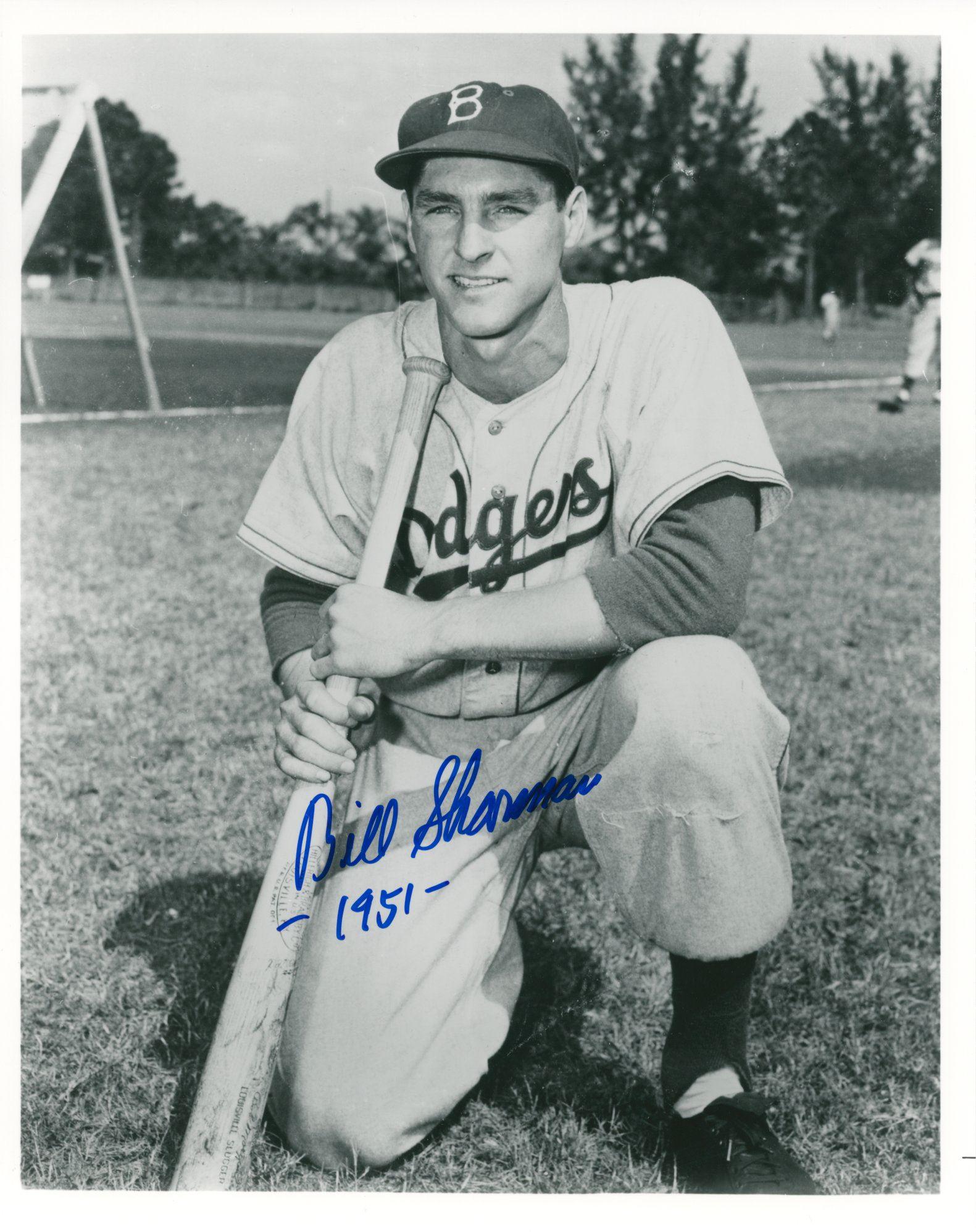 Bill Sharman (d. 2013) - Mlb: Los Angeles Dodgers - Autographed 8 X 10 ...