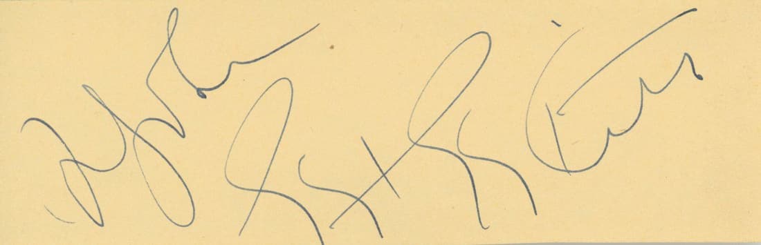 Eartha Kitt Iconic Actress & Entertainer Autographed Large Cut