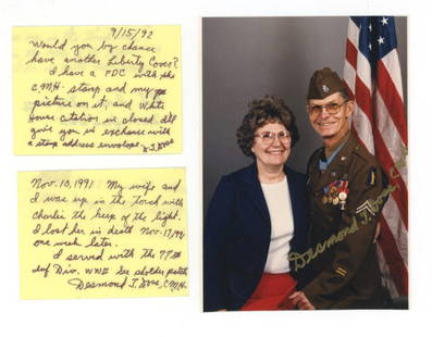 Desmond Doss U.s. Army: World War Ii, Bronze Star Autographed First Day ...