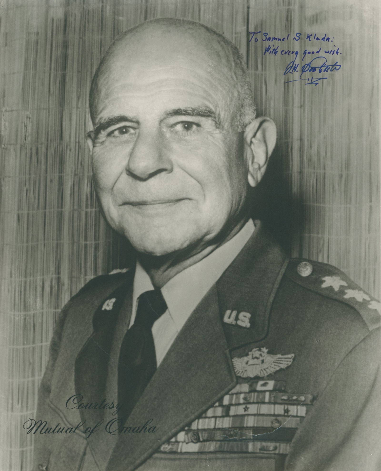 Jimmy Doolittle - Medal Of Honor: Aviation Pioneer - Autographed 8 X 10 ...