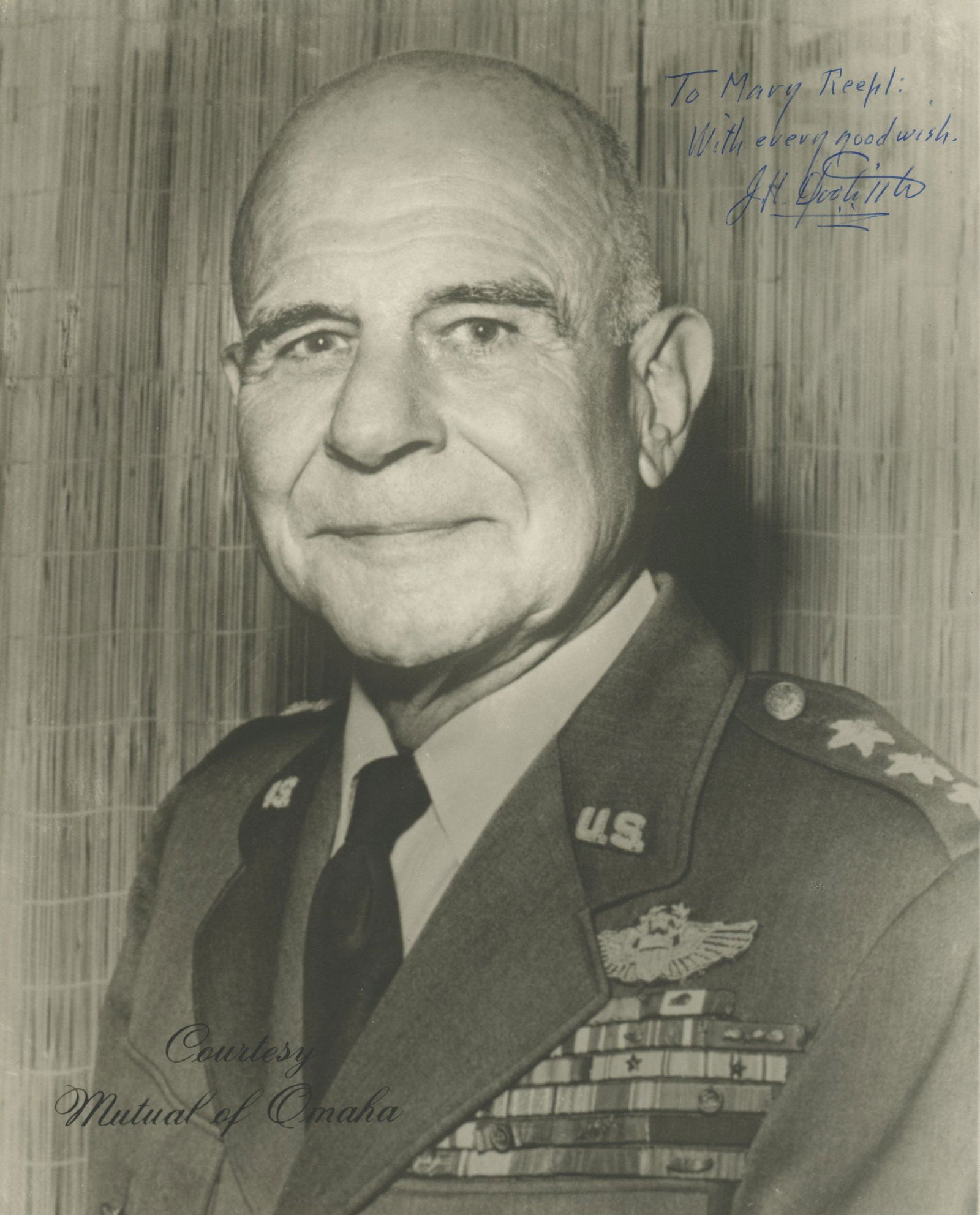 Jimmy Doolittle - Medal Of Honor: Aviation Pioneer - Autographed 8 X 10 ...