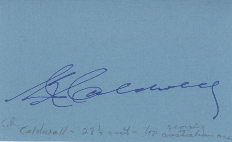 Clive Caldwell - Leading Australian Air Ace: World War Ii - Autographed ...