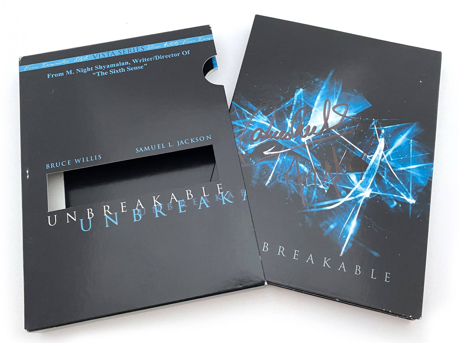 M. Night Shyamalan & James Newton Howard Autographed 'unbreakable' Dvd ...
