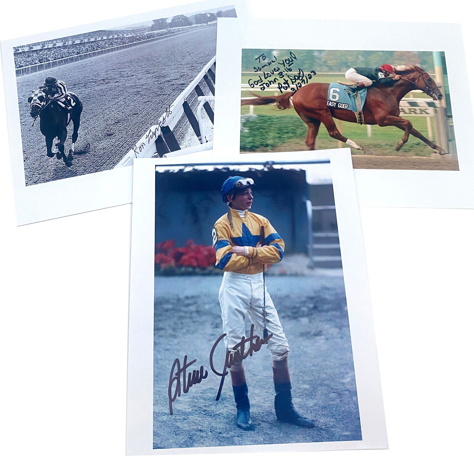 Horse Jockey Collection Of 3 Autographed 8 X 10s By Ron Turcotte, Steve ...