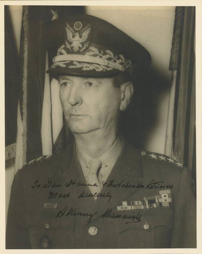 Jonathan Wainwright Wwii American Army General Autographed & Inscribed ...