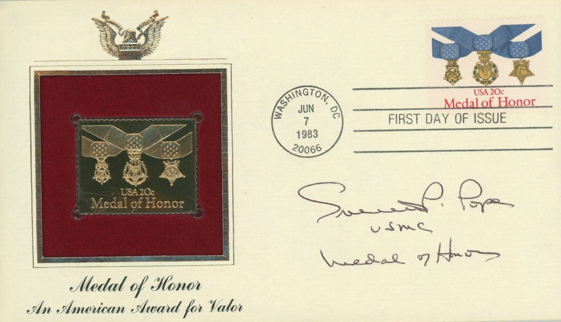 Everett P. Pope - World War Ii: Medal Of Honor - Autographed First Day ...