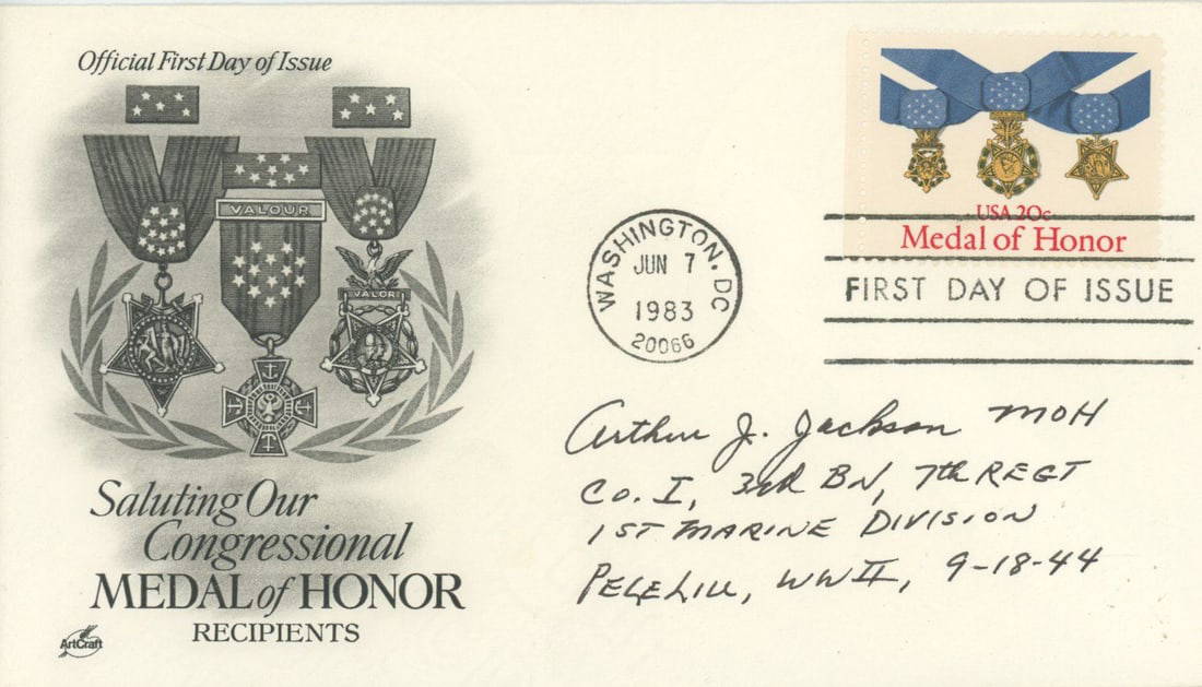 Arthur J. Jackson - World War Ii: Medal Of Honor - Autographed First ...