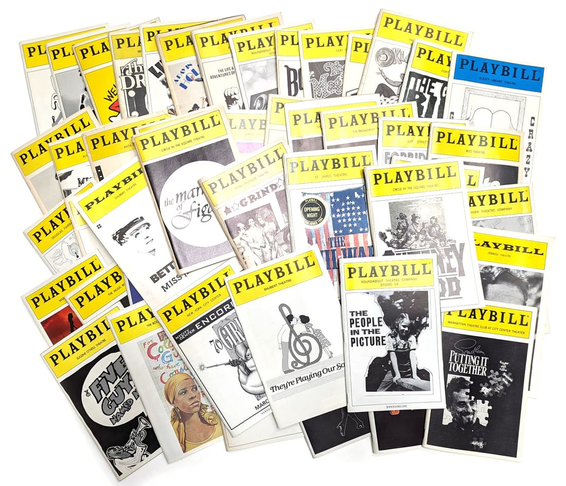 Playbill Collection - 50+ Vintage Playbill Collection - Mid/late 1900s ...