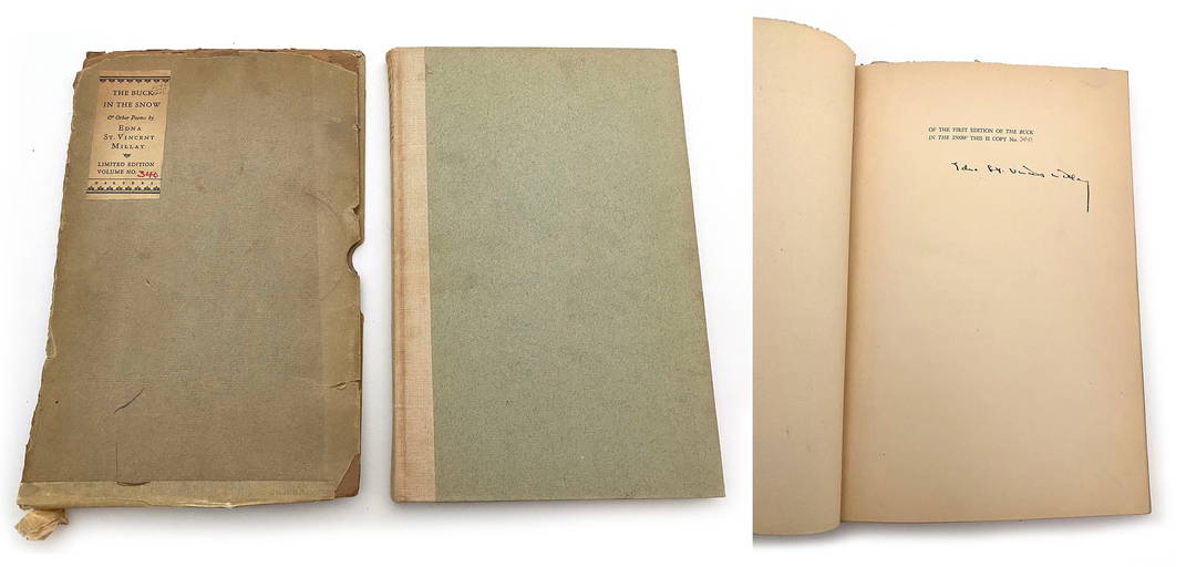 Edna St. Vincent Millay Autographed 'the Buck In The Snow' 1928 First ...