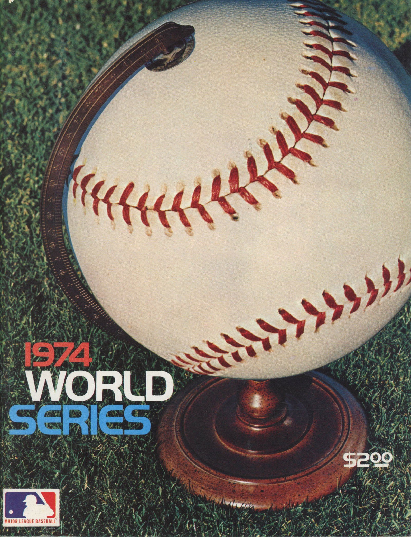 1974 Mlb World Series Program - Oakland Athletics Vs. Los Angeles ...