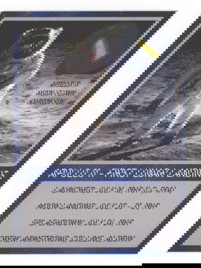 Apollo 11 Moon-flown Kapton Foil Artifact On Custom Florian Noller ...