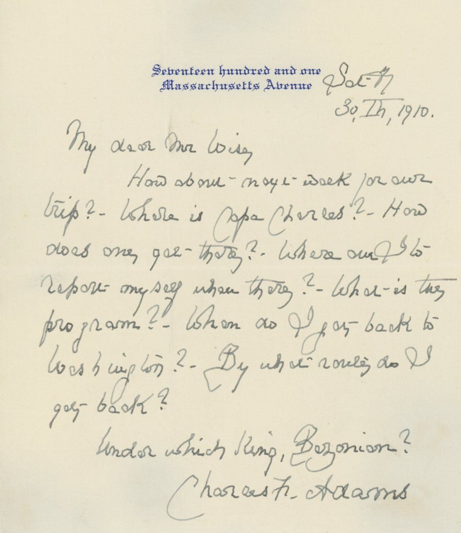 Charles Francis Adams Sr. - American Civil War Diplomat - Autographed ...