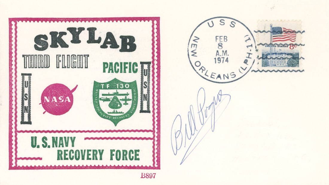 Bill Pogue - Nasa Astronaut - Autographed Commemorative Postal Cover ...