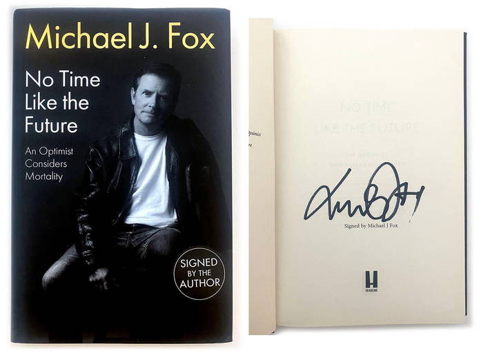 Michael J. Fox Autographed "no Time Like The Future" Hardcover Book