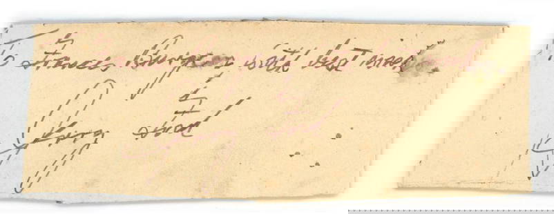 HISTORY & CULTURE Auction on Jan 09, 2024 by JG Autographs in MA