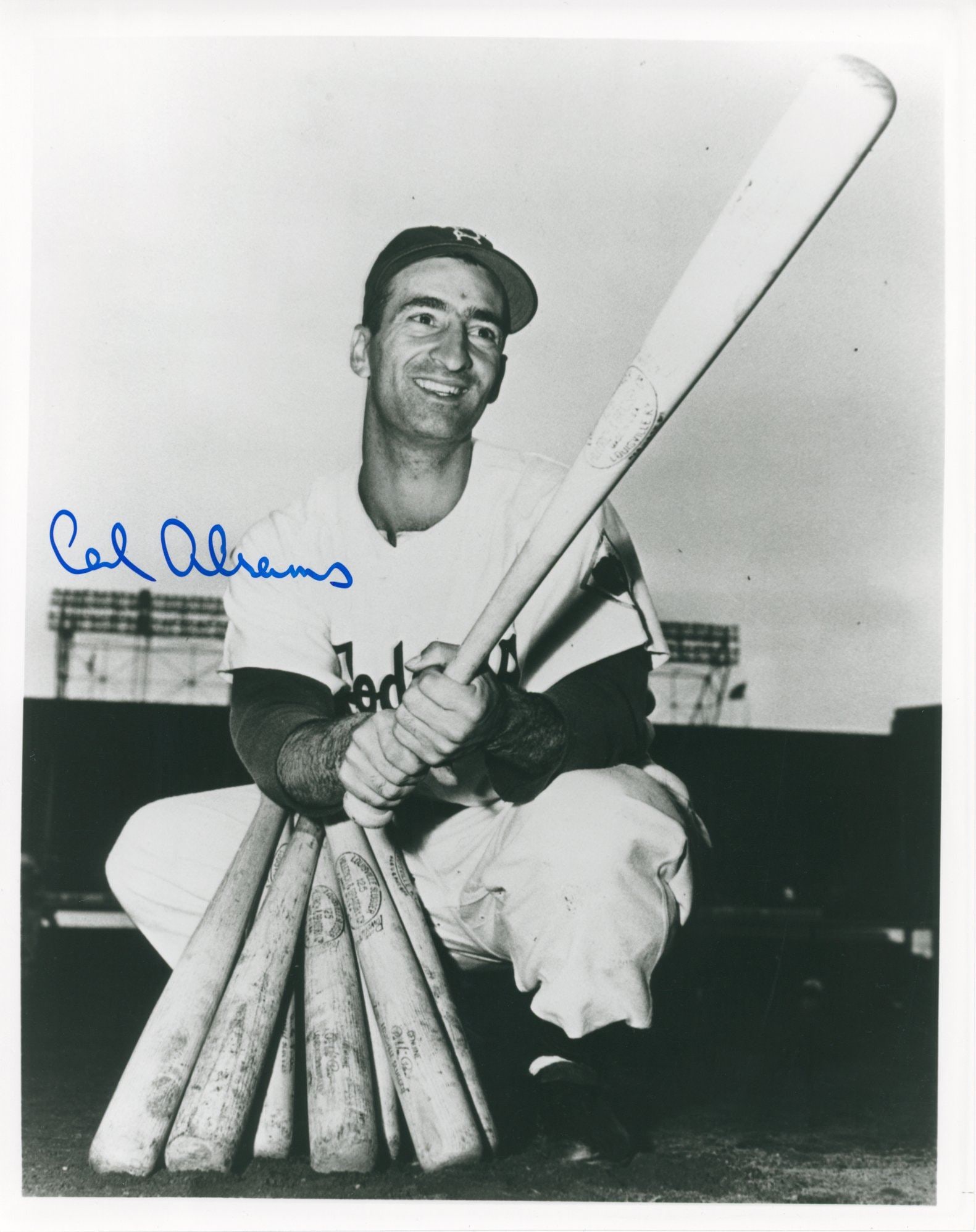 Cal Abrams - Mlb Baseball: Brooklyn Dodgers - Autographed 8 X 10 Photo ...