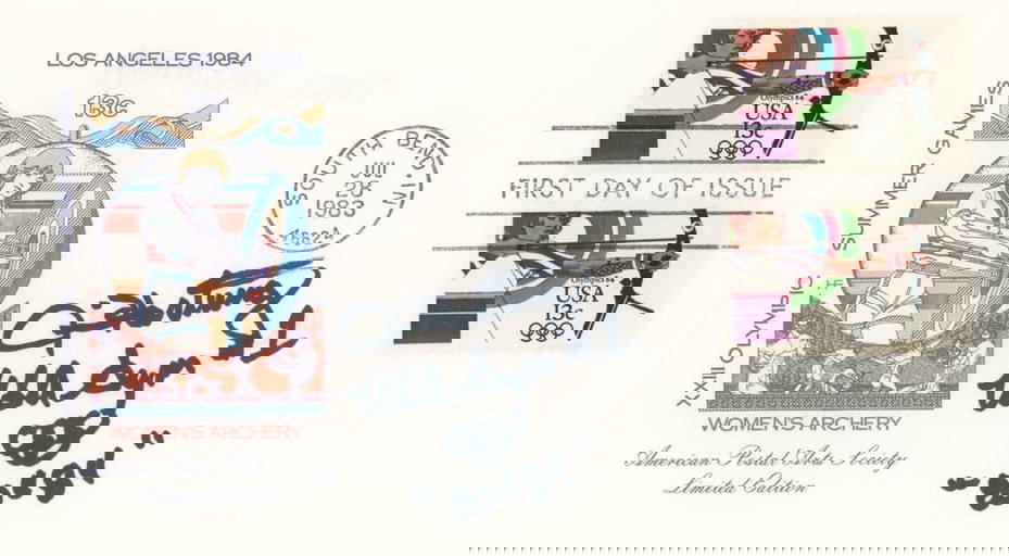 Jim Hartung Olympic Gymnast Autographed First Day Postal Cover