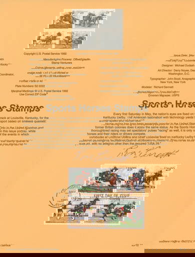 Ron Turcotte Secretariat Jockey, Triple Crown Autographed 8 X 10.5 ...