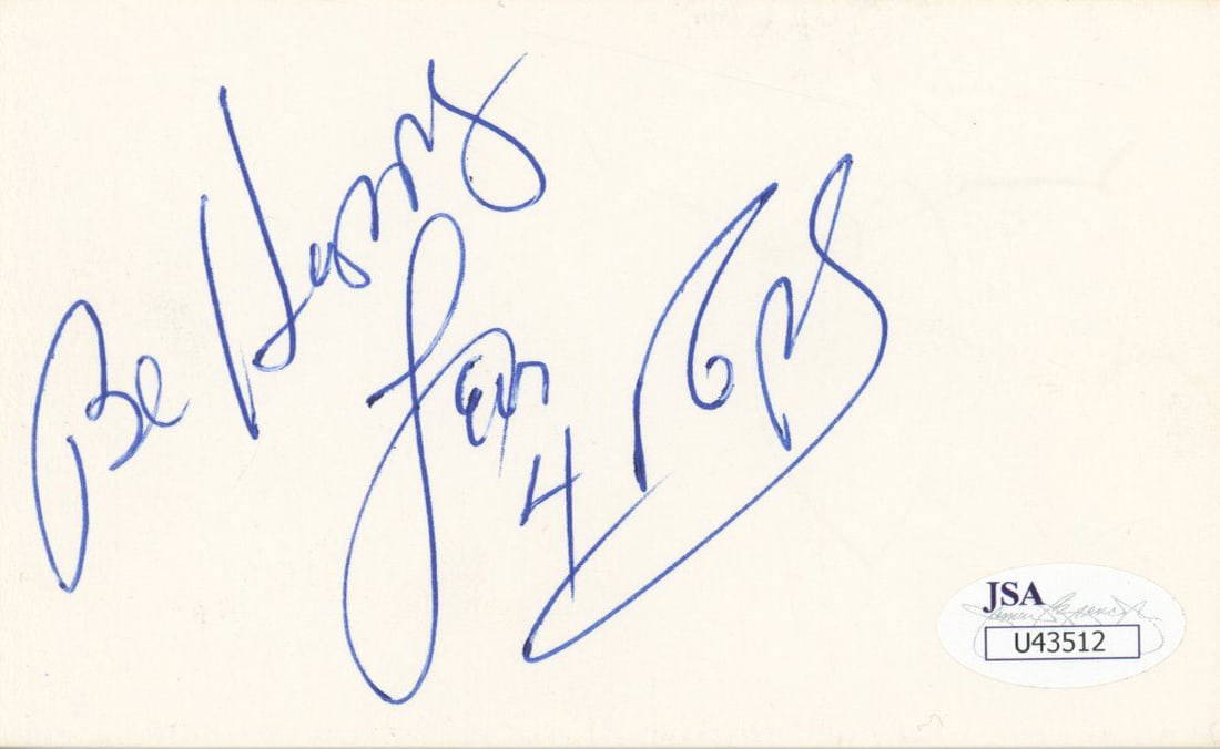 Levi Stubbs - Vocalist For R&b Group The Four Tops - Autographed 5 X 3 ...