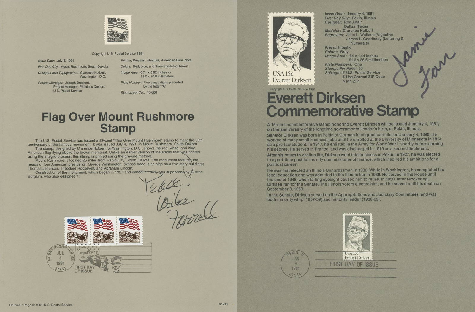 M*a*s*h (tv Series) - Mike Farrell & Jamie Farr - Pair Of Autographed 8 ...