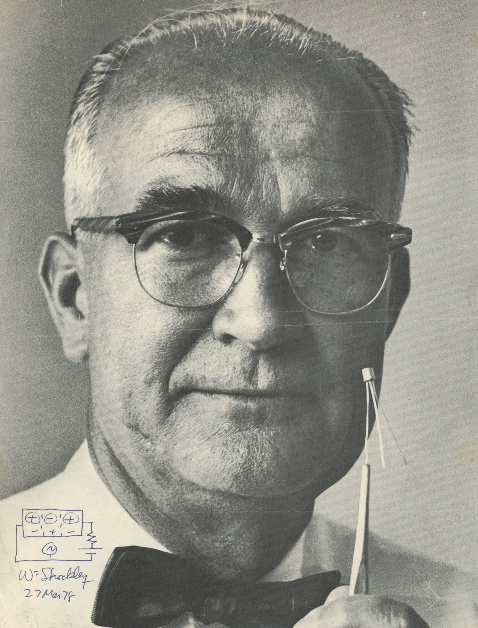 William Shockley - Nobel Prize In Physics - Autograph With Transistor ...