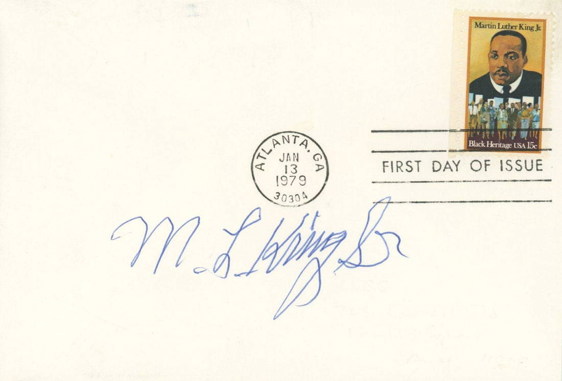 Martin Luther King Sr. - Civil Rights Movement Leader - Autographed Mlk ...