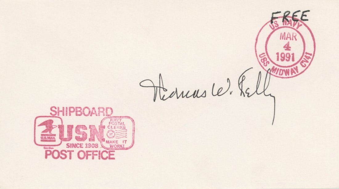 Thomas W. Kelly - U.s. Army Lieutenant General - Autographed ...